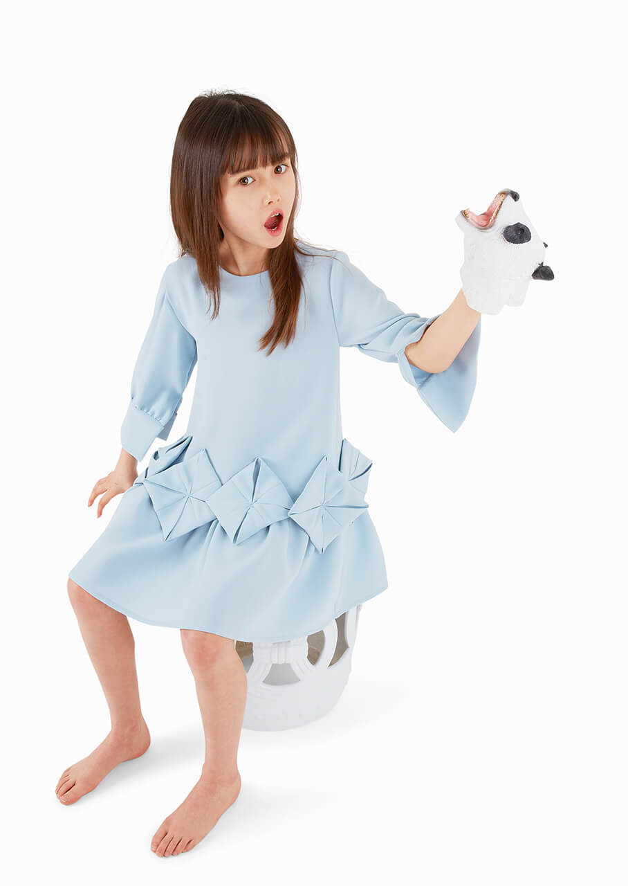 Girls Dress | Short Sleeve | Japanese Kids Clothing | Light Pink ...